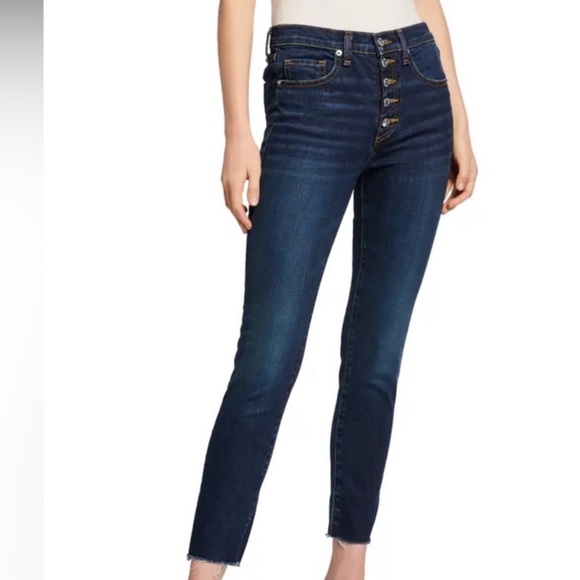 Veronica Beard | Jeans | Veronica Beard Debbie Inch High Rise Button ...